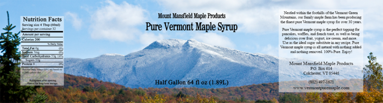 Pure Maple Syrup Labels | Maple Syrup Bottle Labels
