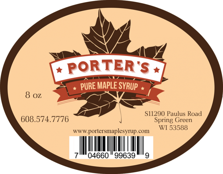 Pure Maple Syrup Labels | Maple Syrup Bottle Labels