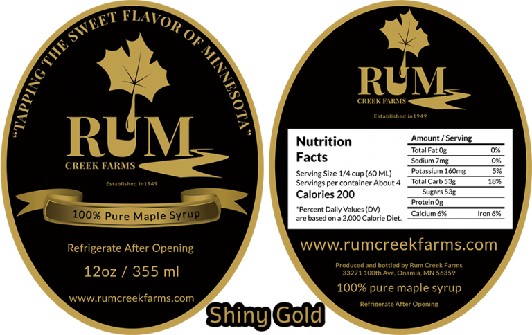 Pure Maple Syrup Labels | Maple Syrup Bottle Labels