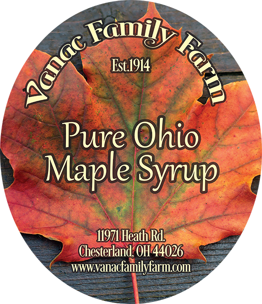 vanac-family-farm-pure-ohio-maple-syrup-label - Maple Syrup Labels
