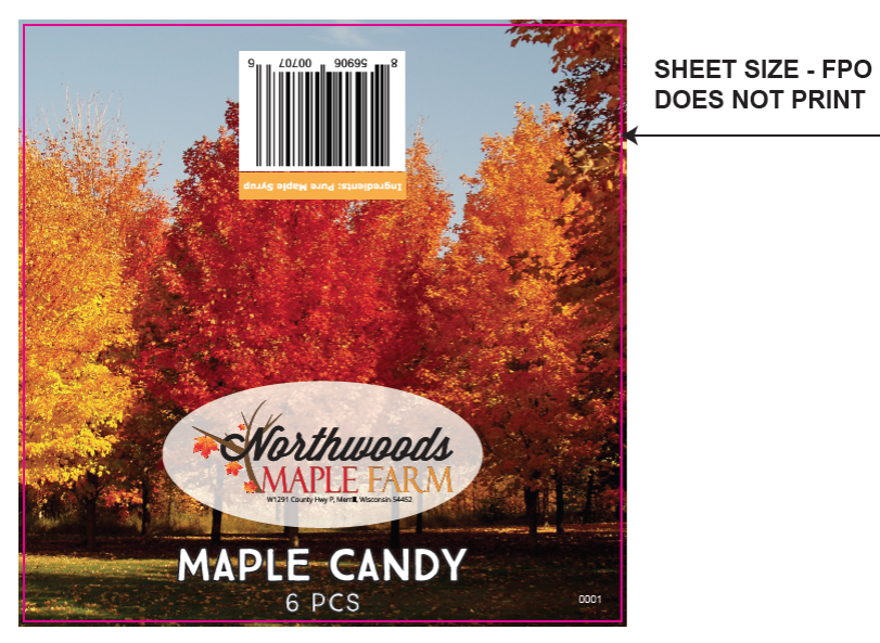 Maple Candy Labels - Maple Syrup Labels