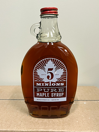 Clear Labels for Maple Syrup Glassware - Maple Leaf - Maple Syrup Labels