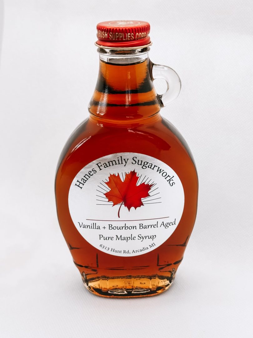 Hanes Family Sugarbush Arcadia MI Silver paper labels - Vanilla bourbon ...